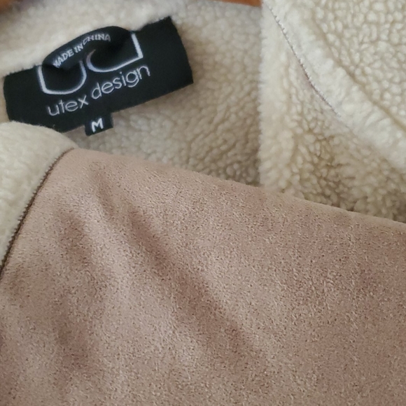 Utex | Jackets & Coats | Utex Suede Sherling Retro 9s Style Beige ...